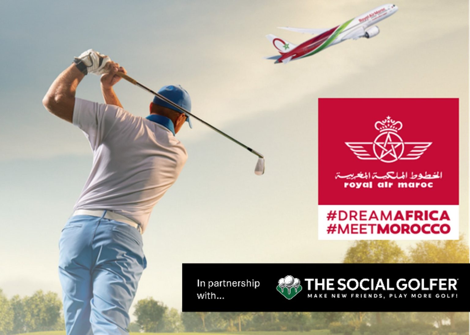The Social Golfer partners with Royal Air Maroc | Global Golf Event